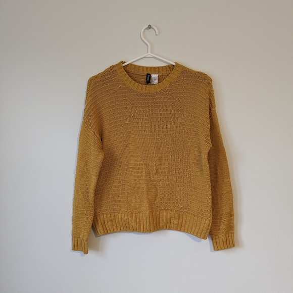 Divided | Sweaters | Mustard Yellow Knit Sweater | Poshmark
